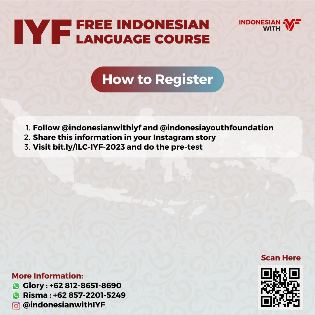 INDONESIAN LANGUAGE COURSE FOR YOU - Indonesia Youth Foundation